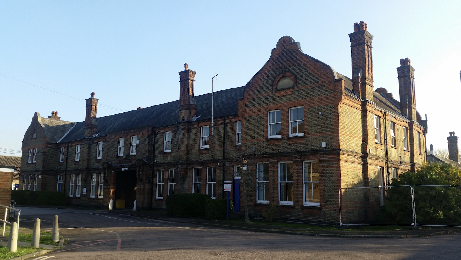 Ann shaped gable block colour version of dark bw | Historic Hospitals